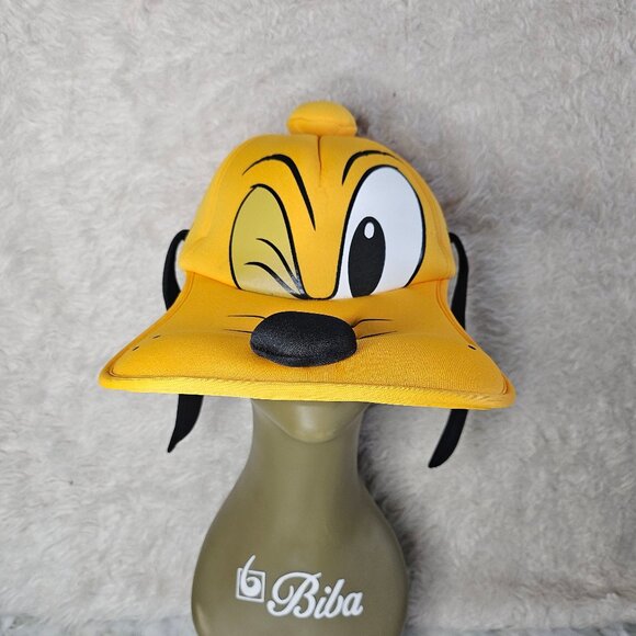 Disney | Accessories | Vintage Disney Parks Pluto Winking 3d Hat Long ...